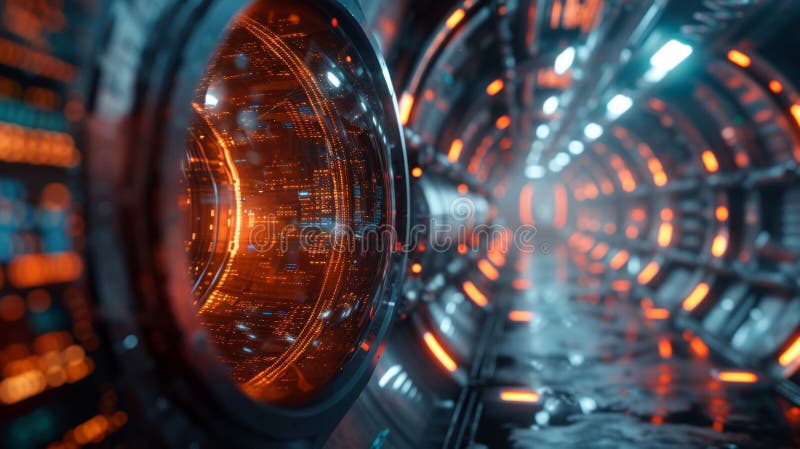 A Virtual Vault with a Futuristic Design Filled with Data instead of ...
