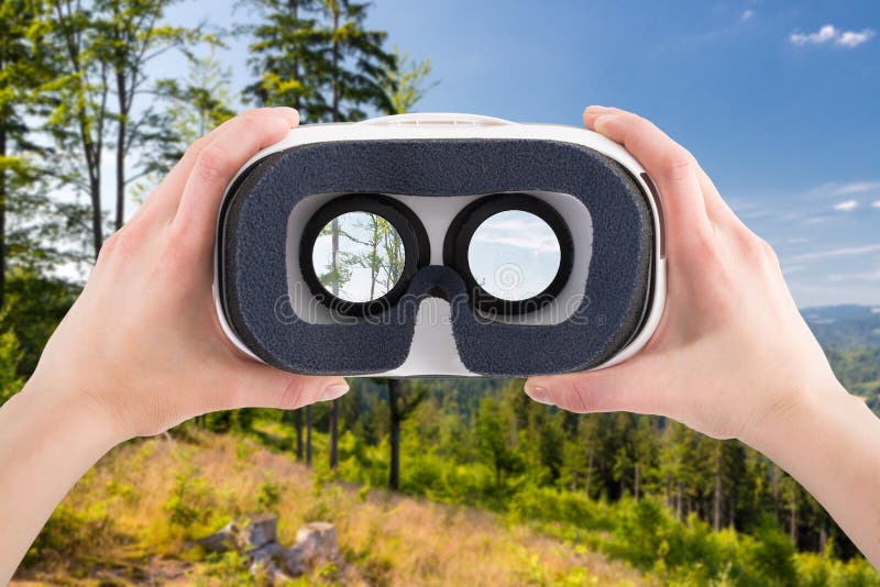 Virtual Vr Glasses Goggles Headset Concepts Stock Image - Image of ...