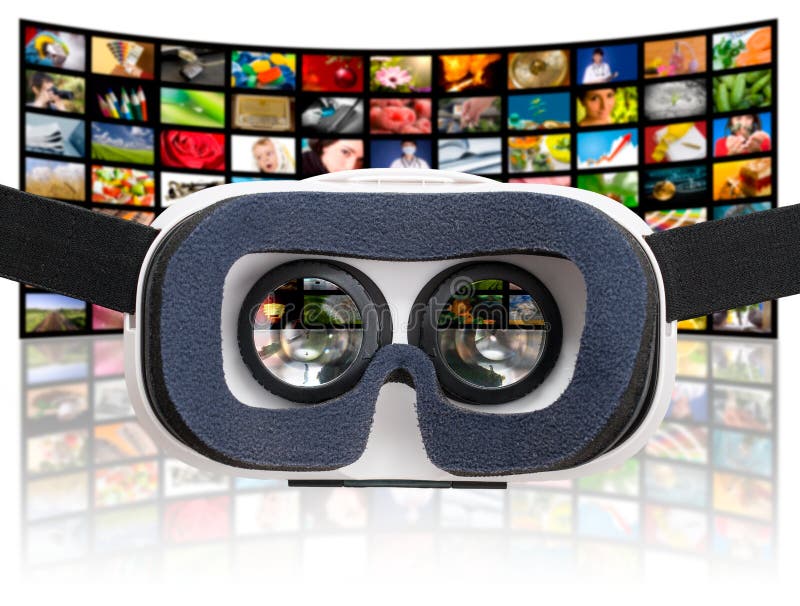 Virtual Vr Glasses Goggles Headset Concepts Stock Photo - Image of ...