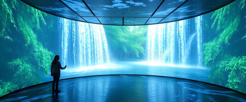 Virtual Waterfall with Dynamic Motion Sensors – Futuristic Interactive ...