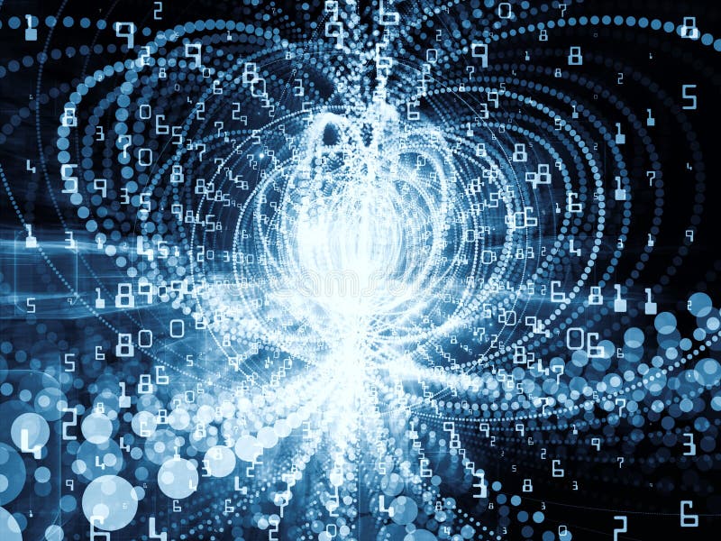 Virtual Wave Particle stock illustration. Illustration of movement ...