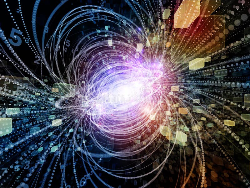 Virtual Wave Particle stock illustration. Illustration of number - 85995308