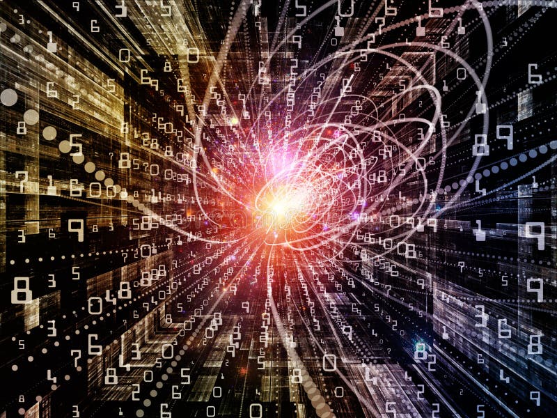 Virtual Wave Particle stock illustration. Illustration of effect - 70370174