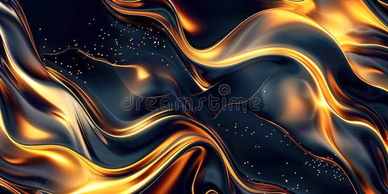 Virtual Waves Abstract Background Stock Illustration - Illustration of ...