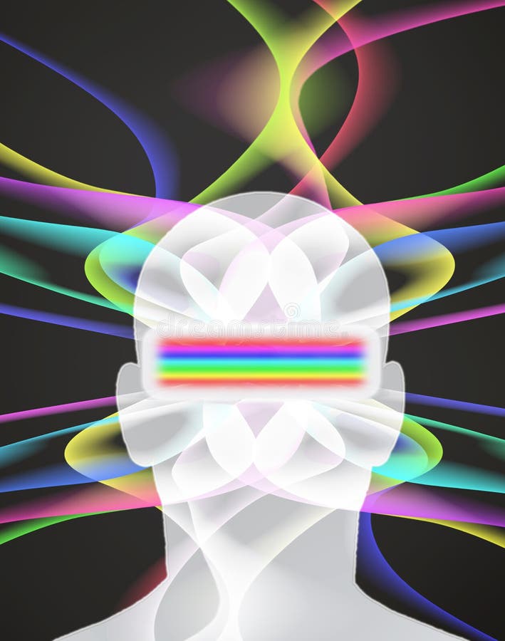 Virtual waves stock illustration. Illustration of perception - 69820925