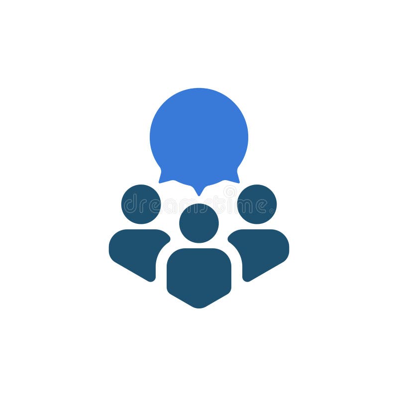 Simple Group Chat Logo Like Communication Stock Vector - Illustration ...