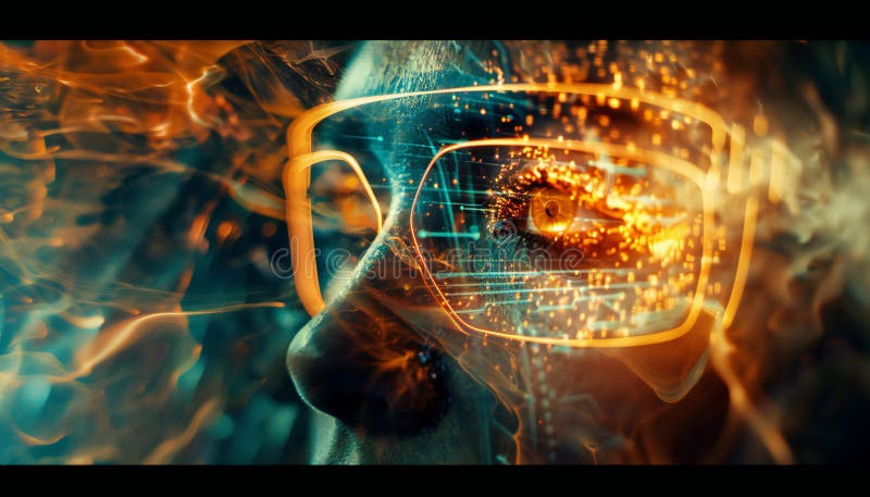 A Virtual World that Becomes Part of Our Everyday Life Stock ...