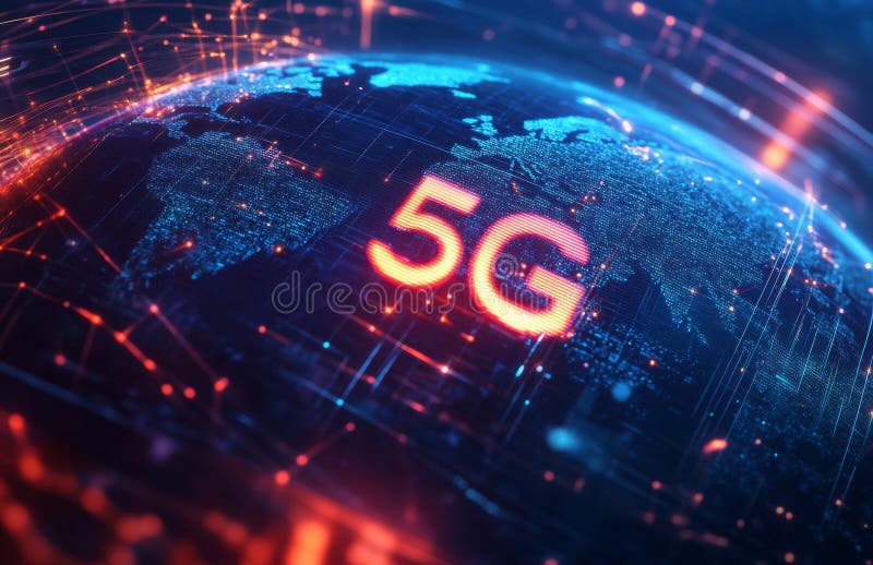 A Virtual World Map Featuring Illuminated Lines Linking Different ...