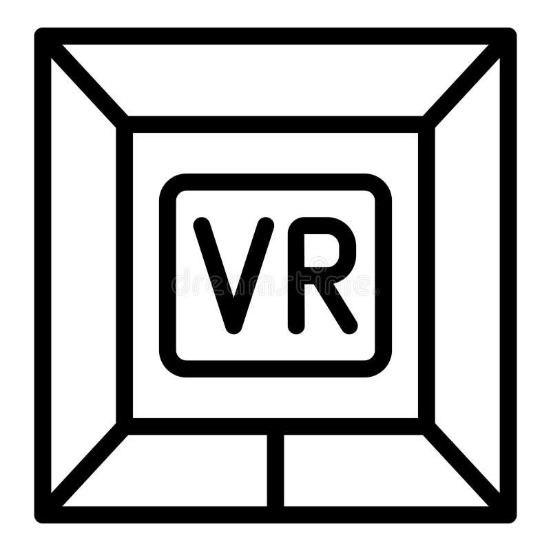 Virtual World Projection Icon Outline Vector. Immersive Experience ...