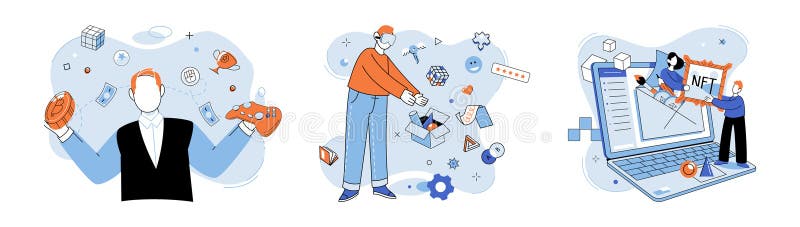 Virtual World. Simulation within Virtual Reality Realm Creates ...