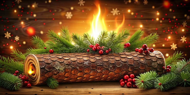 A Virtual Yule Log Glowing with Dynamic Patterns and Colors Emitting ...