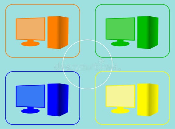 Virtualization Symbol Stock Illustrations – 560 Virtualization Symbol ...