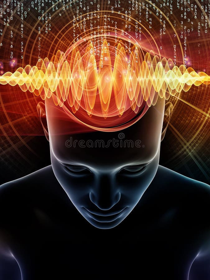 Virtualization of Human Mind Stock Illustration - Illustration of ...