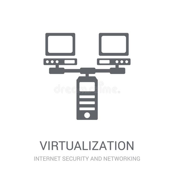 Virtualization Icon. Trendy Virtualization Logo Concept on White Stock ...