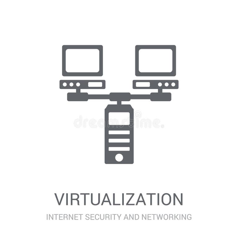 Virtualization Icon. Trendy Virtualization Logo Concept on White Stock ...
