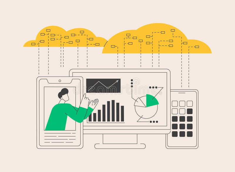 Virtualization Technology Abstract Concept Vector Illustration. Stock Vector - Illustration of ...