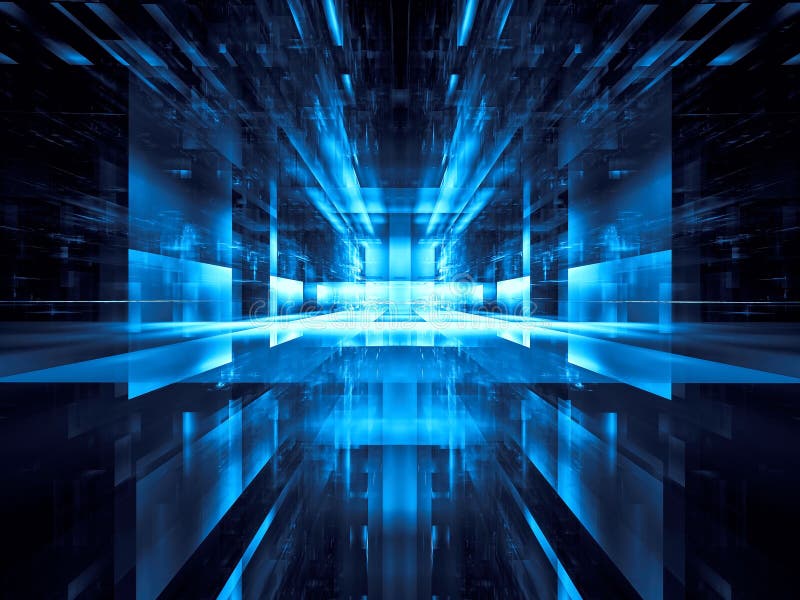 Virtuall Reality Concept Background - Abstract Digitally Generated ...