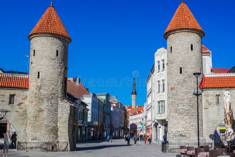 Viru Gate in Tallinn, Estonia Editorial Photography - Image of medieval ...