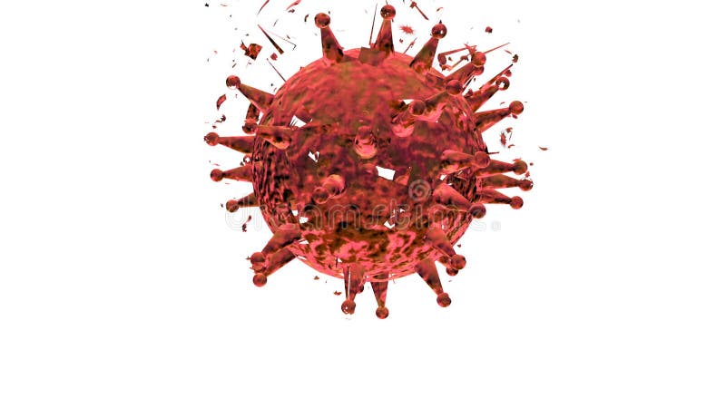 Virus Abstract Model Destruction Stock Video - Video of genetics, drug ...