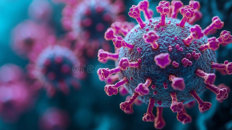 Virus Actively Attaching To a Host Cell during a Cellular Infection ...