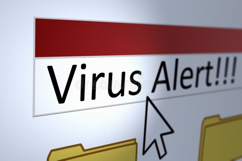 Computer virus alert stock vector. Illustration of threat - 31186240