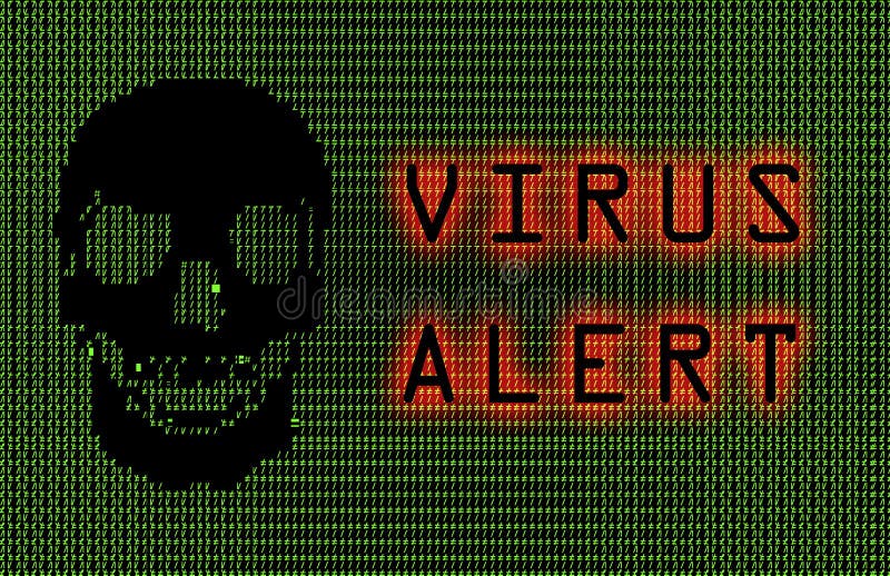 Virus alert stock illustration. Illustration of access - 18168796