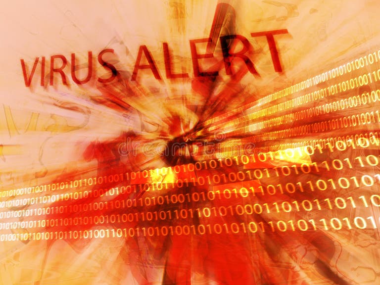 Virus alert stock illustration. Illustration of crack, data - 96692