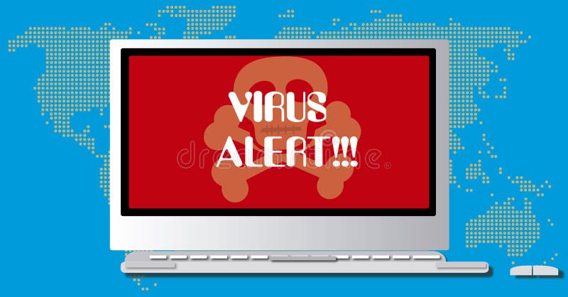 Virus alert stock illustration. Illustration of finance - 71372496