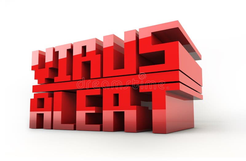Virus Alert stock illustration. Illustration of detection - 43591665