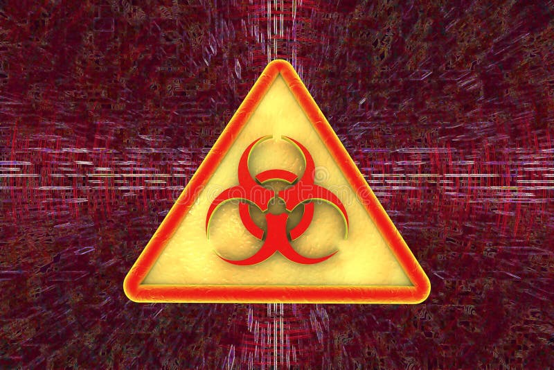 Virus Alert Sign. Computer Security Stock Illustration - Illustration ...
