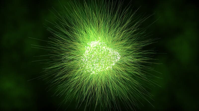 Virus Animation, Disease X, Microscopic View of Floating Cells of ...