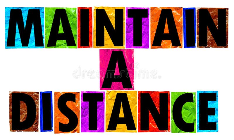 Maintain a distance stock photo. Image of fokus, creative - 180287034