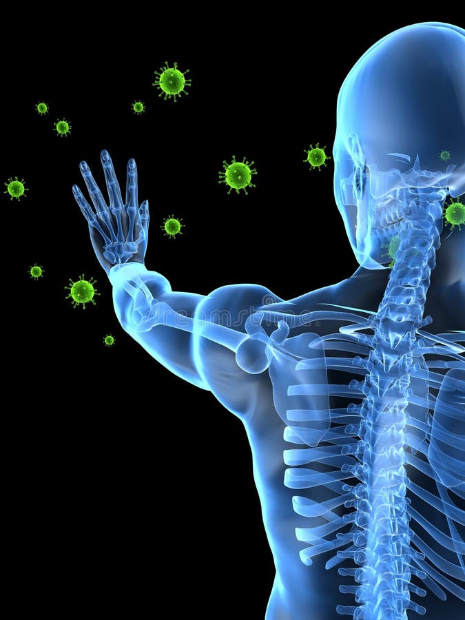 Virus attack stock illustration. Illustration of immune - 14409138