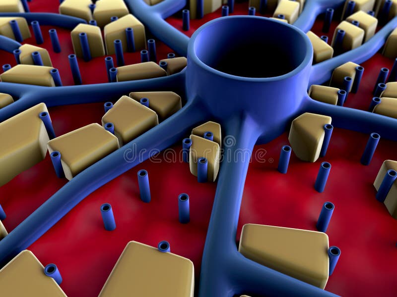 Virus attack the liver stock illustration. Illustration of hepadnavirus ...