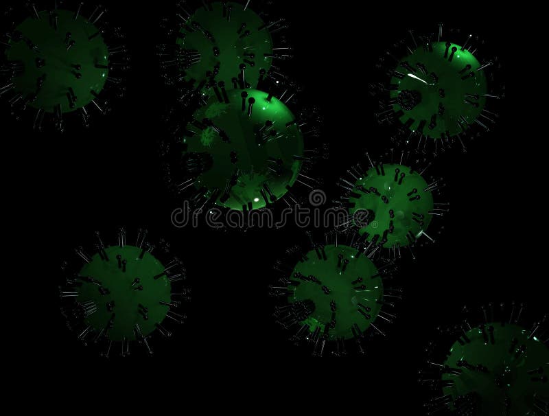 Virus attack stock illustration. Illustration of disease - 192062940