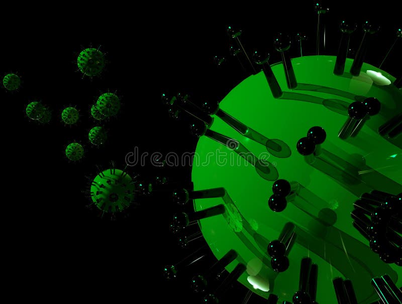 Virus attack stock illustration. Illustration of corona - 192062948