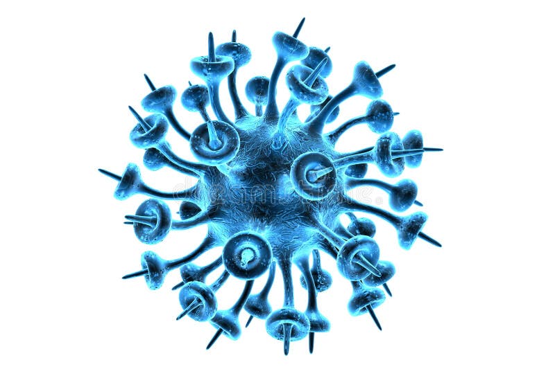 Virus, bacteria, cell stock illustration. Illustration of virology ...