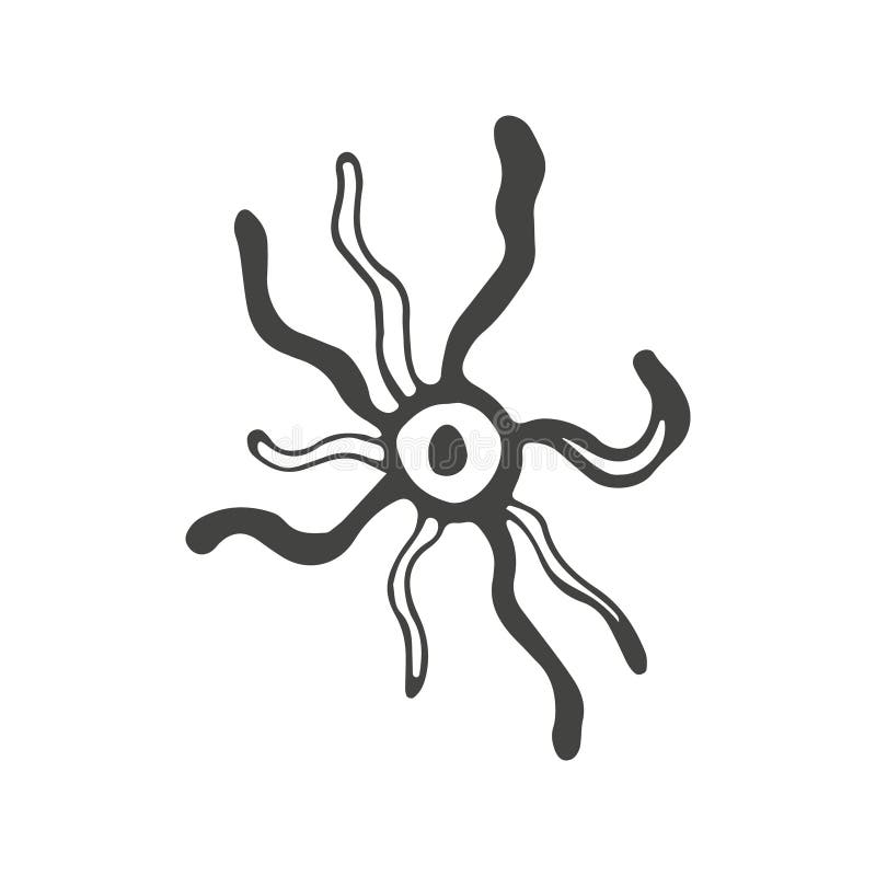 Virus and Bacteria Hand Drawn Icon Stock Vector - Illustration of ... Virus and Bacteria Hand Drawn Icon Stock Vector - Illustration of ...