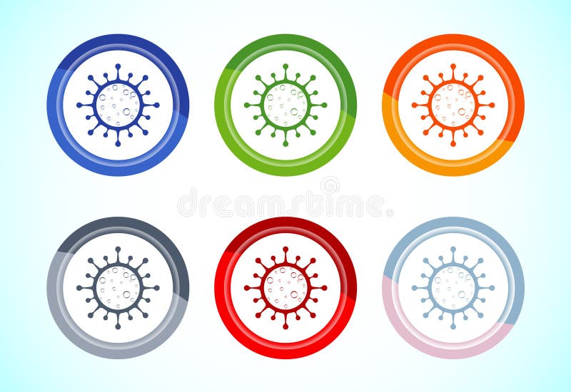 Virus, Bacteria Icon Design Illustration. Microbe Bacteria Sign Stock ...