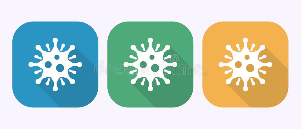 Virus, Bacteria Icon Design Illustration. Microbe Bacteria Sign Stock ...