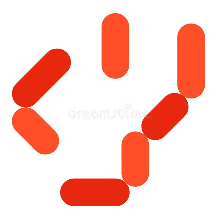 Virus or Bacteria Vector Illustration, Flat Style Icon Stock Vector - Illustration of archaea ...