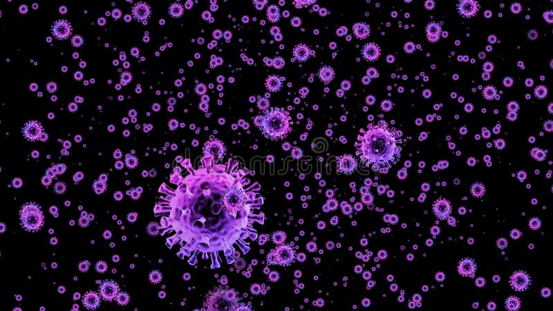 Virus or Bacterium Cells Animation Background Stock Footage - Video of ...