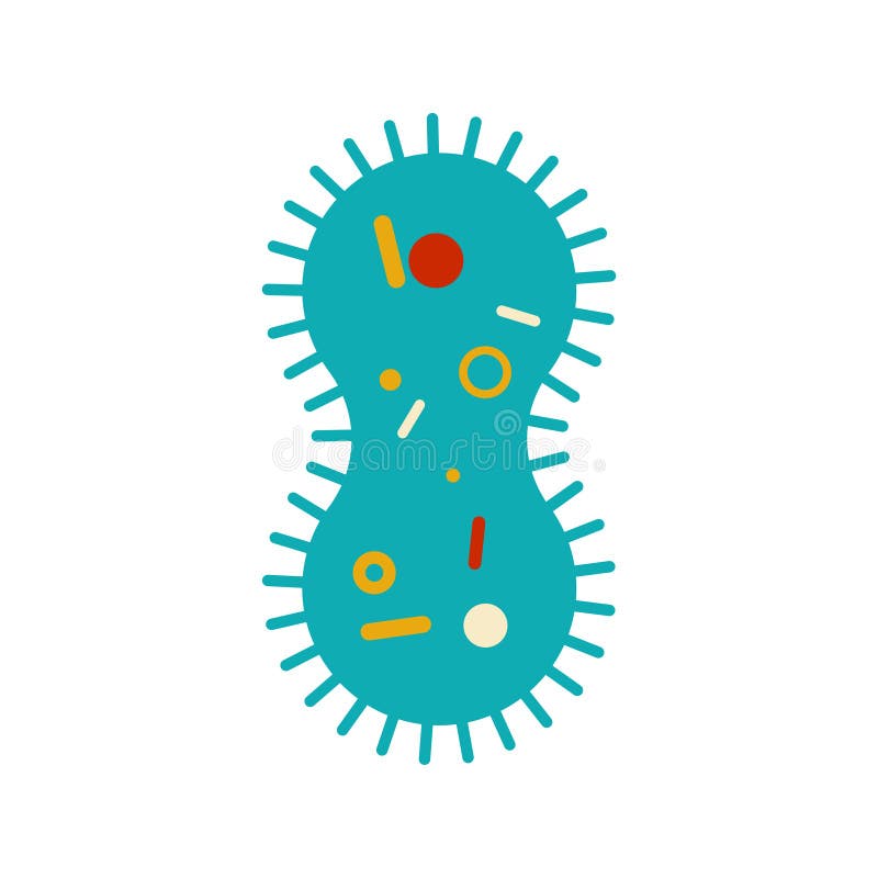 Virus Bacterium Isolated. Pathogenic Infection Cell Disease Stock ...