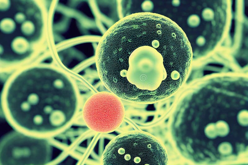 Virus Bacterium Science, Epidemic Concept Stock Illustration ...