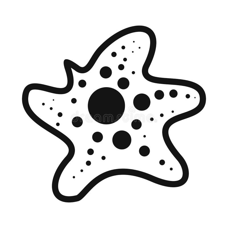 Virus black simple icon stock vector. Illustration of disease - 79741470