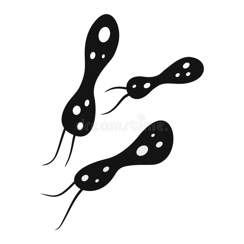 Virus black simple icon stock vector. Illustration of organism - 79742648