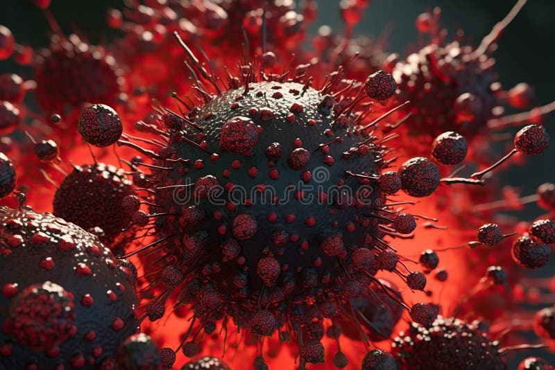 Virus in Blood, Concept of Bacterial Infection Stock Illustration ...