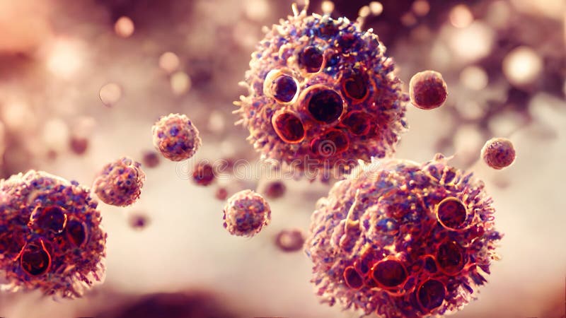 Virus, Blood Mutating Process Abstract Illustration, Ai Generated Image ...