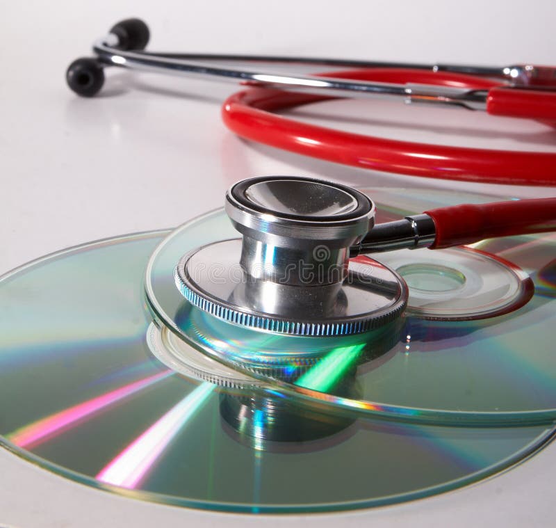 Virus on cd? stock image. Image of disk, science, concept - 10843955