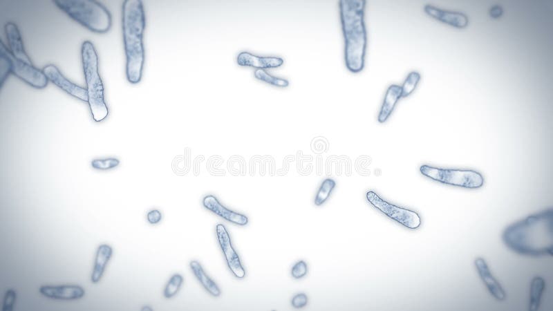 Virus Cell in Linear Shape. Pathogenic Viruses Causing Infection. Loop ...